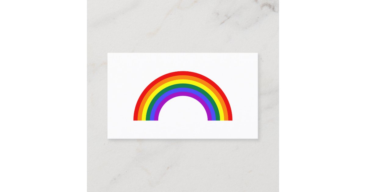 Rainbow Shape Business Card | Zazzle
