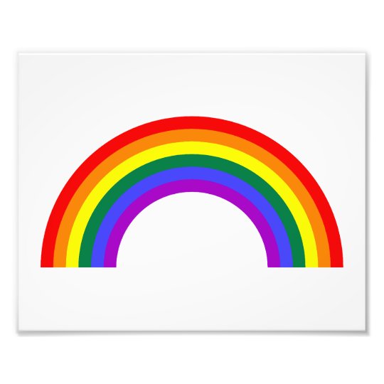 Rainbow Shape Photo Print | Zazzle.com