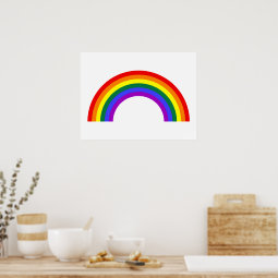 Rainbow Shape Poster | Zazzle