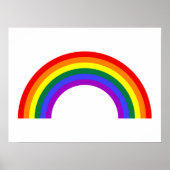 Rainbow Shape Poster | Zazzle