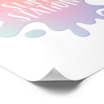 Rainbow slime station poster | Zazzle