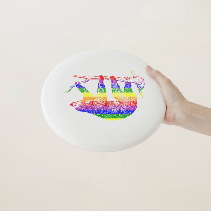 Rainbow Sloth Wham-O Ultimate Frisbee | Zazzle.com