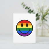 Rainbow Smiley Face Postcard | Zazzle