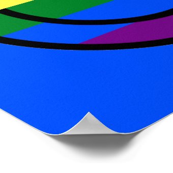 Rainbow Smiley Face Poster | Zazzle