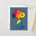 Rainbow Snoopy Postcard | Zazzle