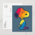 Rainbow Snoopy Postcard | Zazzle