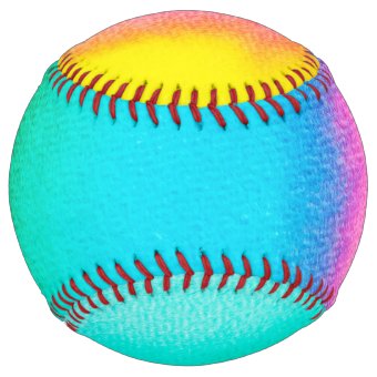 Rainbow Softball | Zazzle