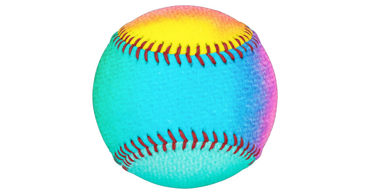 Rainbow Softball | Zazzle