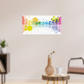 rainbow sound waves II abstract Poster | Zazzle