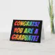 Rainbow Spectrum "CONGRATS! YOU ARE A GRADUATE!" Card | Zazzle