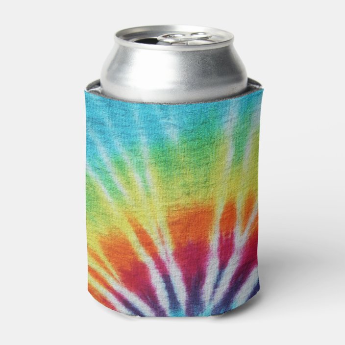 Rainbow Spiral Custom Photo Can Cooler | Zazzle.com