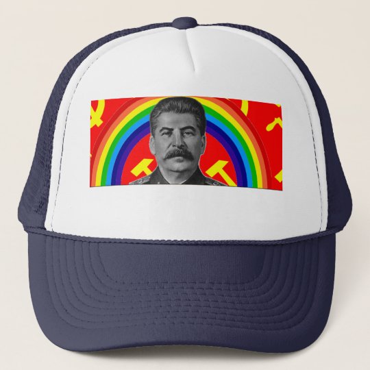 Rainbow Stalin Trucker Hat | Zazzle.com