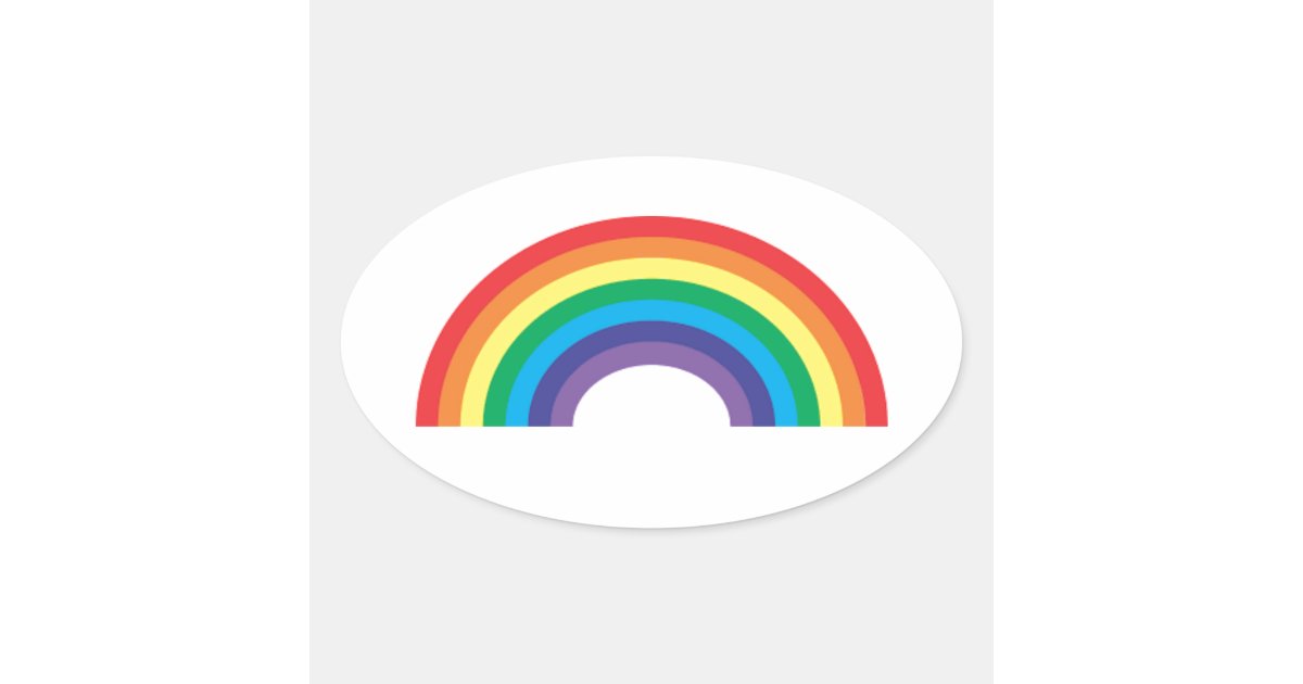 Rainbow Stickers | Zazzle