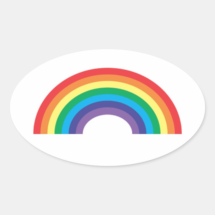 Rainbow Stickers | Zazzle