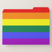 Rainbow Stripe Pride Flag File Folders | Zazzle