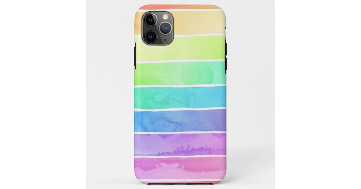 Rainbow striped Phone Case | Zazzle