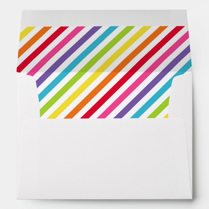 Rainbow Stripes - Envelope | Zazzle.com