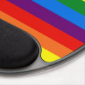 Rainbow Stripes Gay Pride LGBT Support Gel Mouse Pad | Zazzle