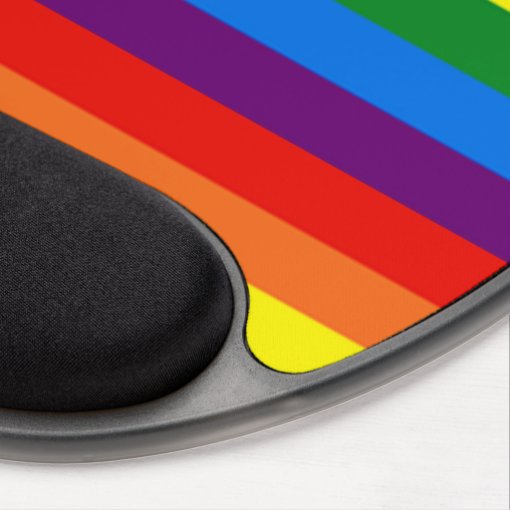 Rainbow Stripes Gay Pride LGBT Support Gel Mouse Pad | Zazzle