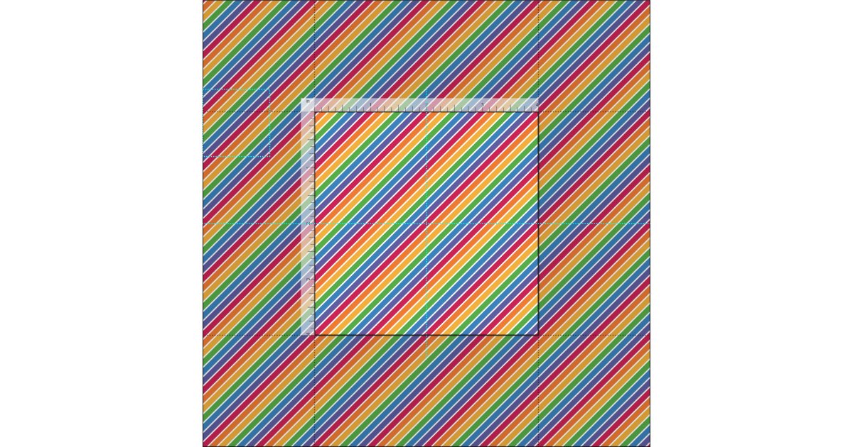 Rainbow Stripes Pattern Fabric | Zazzle