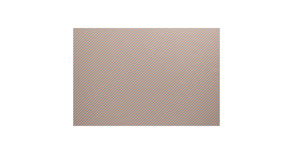 Rainbow Stripes Pattern Fabric | Zazzle