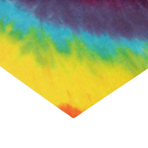 Rainbow Swirl Tie Dye Groovy Cool Tissue Paper | Zazzle