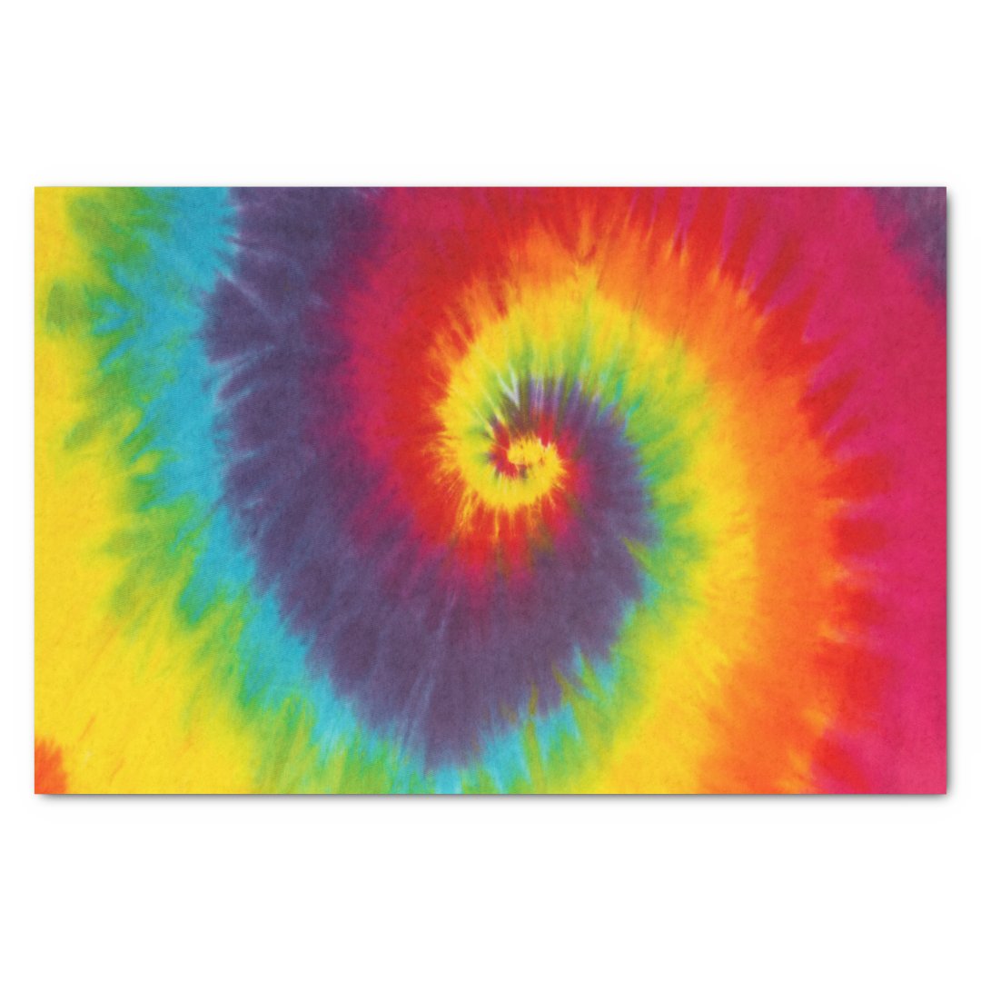 Rainbow Swirl Tie Dye Groovy Cool Tissue Paper | Zazzle