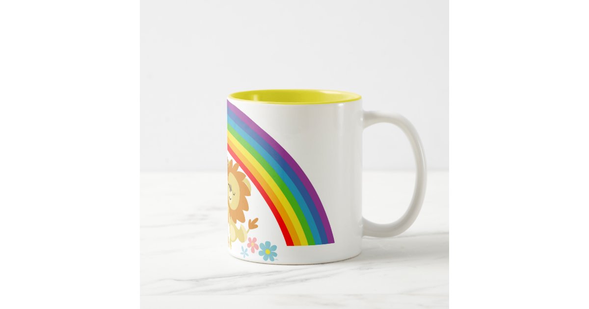 Rainbow Tango-Cute Cartoon Lions Mug | Zazzle