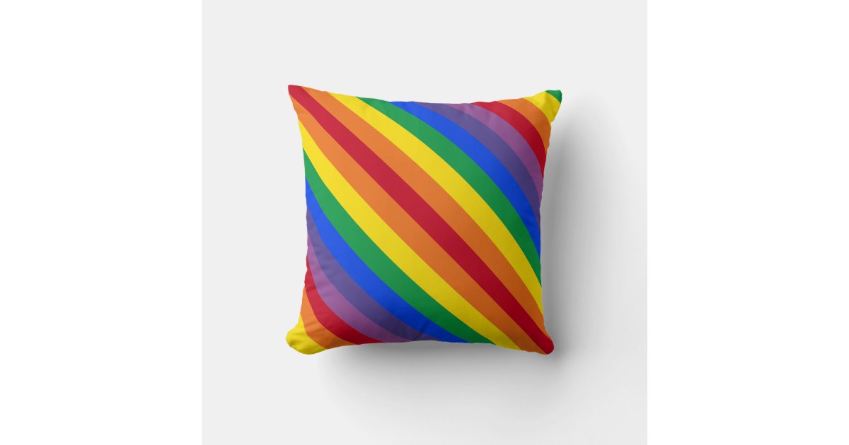 Rainbow Throw Pillow | Zazzle