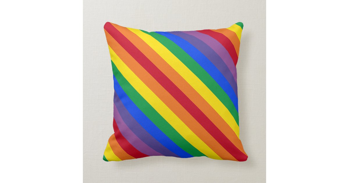 Rainbow Throw Pillow | Zazzle.com