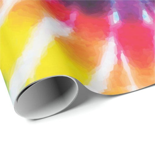 Rainbow Tie Dye Custom Color Wrapping Paper | Zazzle