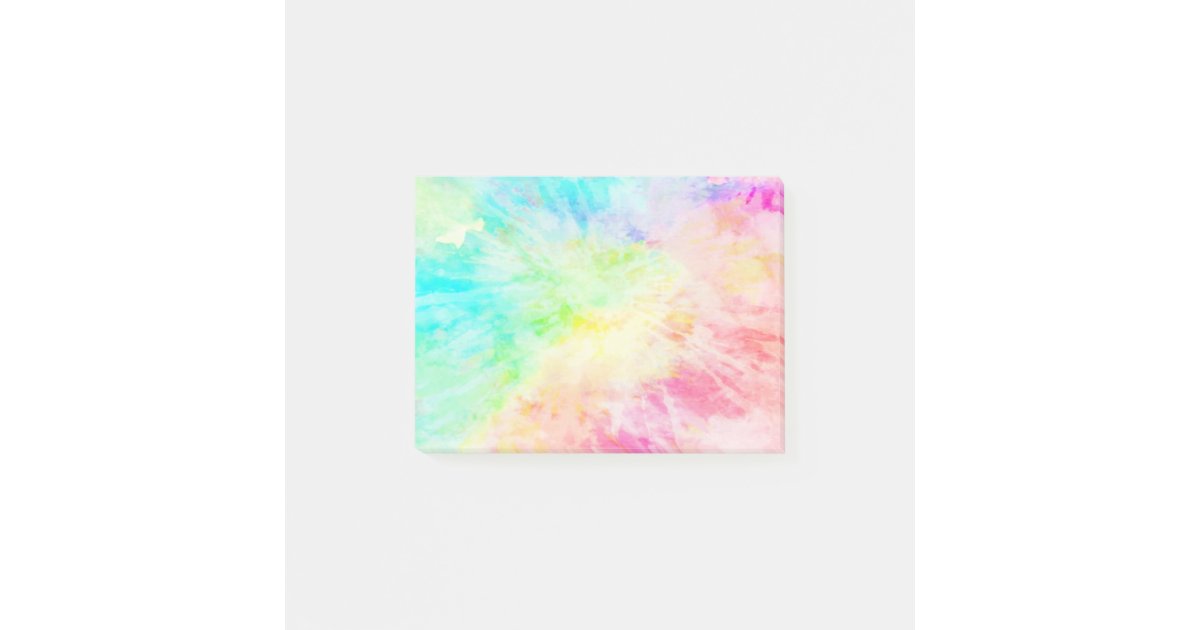 Rainbow Tie Dye Post-it Notes | Zazzle