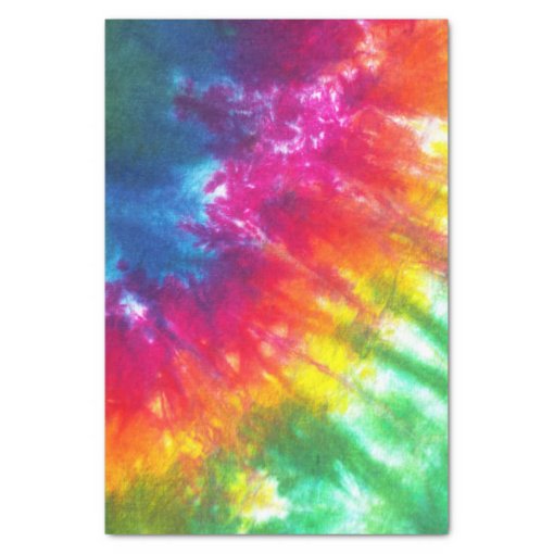 Rainbow Tie-Dye Tissue Paper | Zazzle