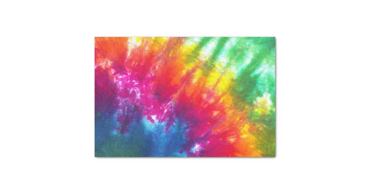 Rainbow Tie-Dye Tissue Paper | Zazzle