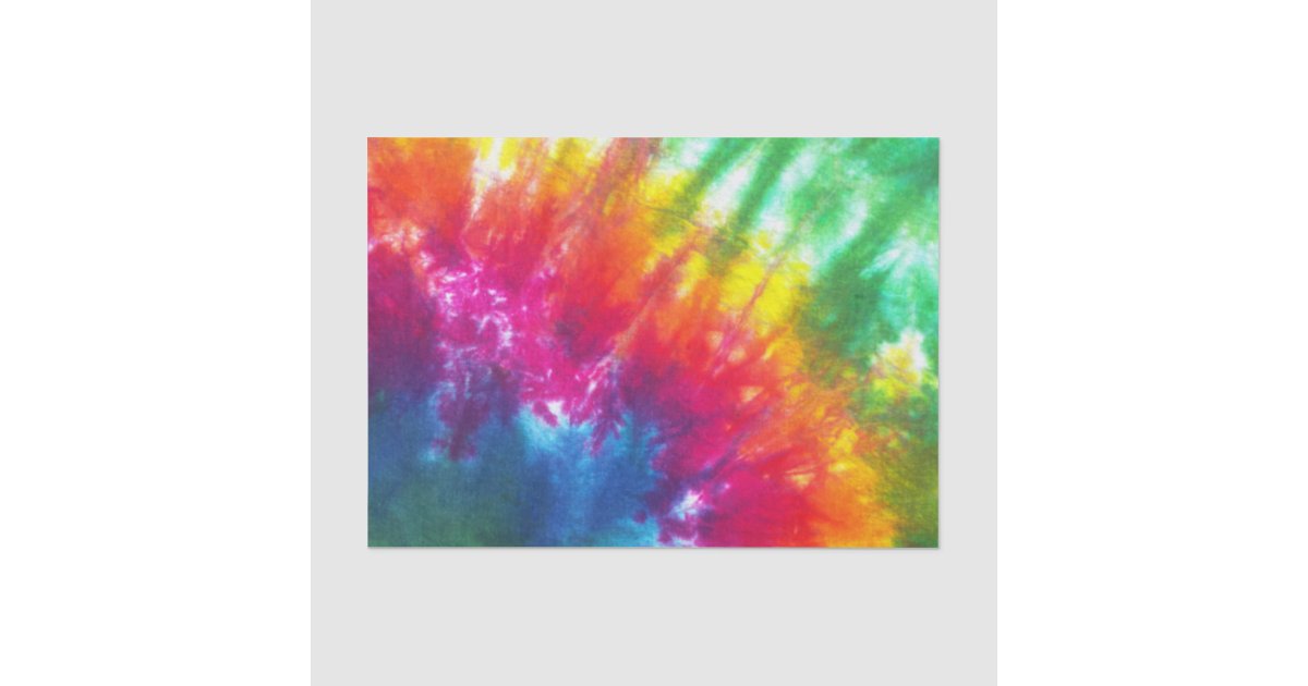Rainbow Tie-Dye Tissue Paper | Zazzle