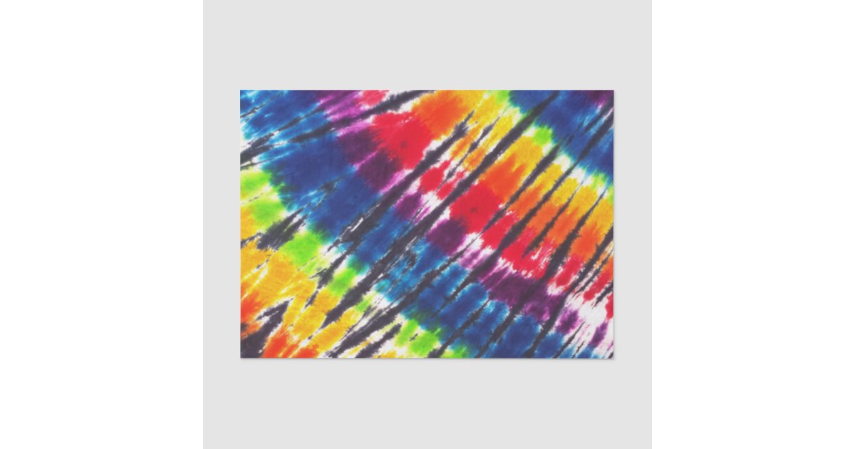 Rainbow Tie-Dye Tissue Paper | Zazzle