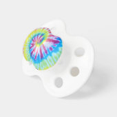Rainbow TieDye Sprial Swirl Baby Pacifier UNISEX | Zazzle