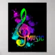 Rainbow Treble Clef Music Themed Poster | Zazzle