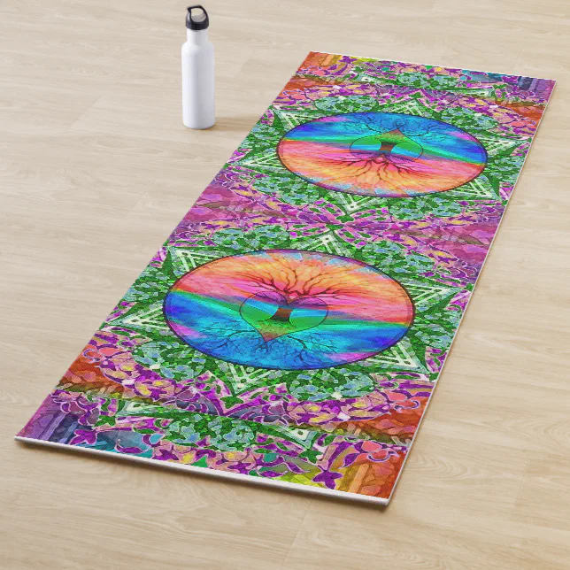 Rainbow Tree of Life Yoga Mat | Zazzle