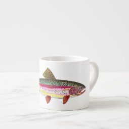 Rainbow Trout Fish Espresso Cup | Zazzle