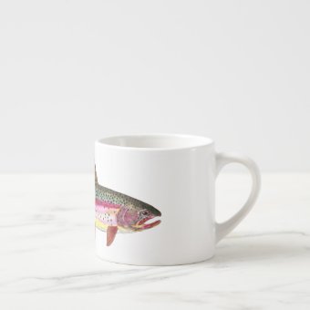 Rainbow Trout Fish Espresso Cup | Zazzle