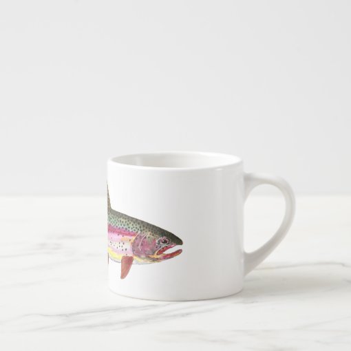 Rainbow Trout Fish Espresso Cup | Zazzle