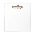 Rainbow Trout Fish Notepad | Zazzle