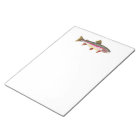 Rainbow Trout Fish Notepad | Zazzle.com