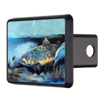 Rainbow Trout Fly Fishing Hitch Cover | Zazzle