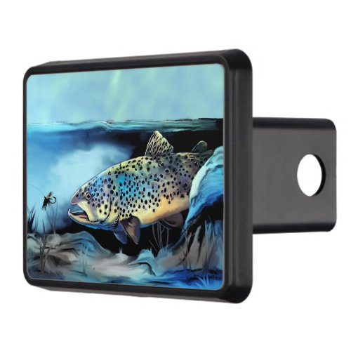 Rainbow Trout Fly Fishing Hitch Cover | Zazzle