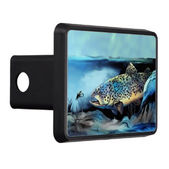 Rainbow Trout Fly Fishing Hitch Cover | Zazzle