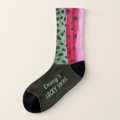 Rainbow Trout Lucky Fly Fishing Socks | Zazzle