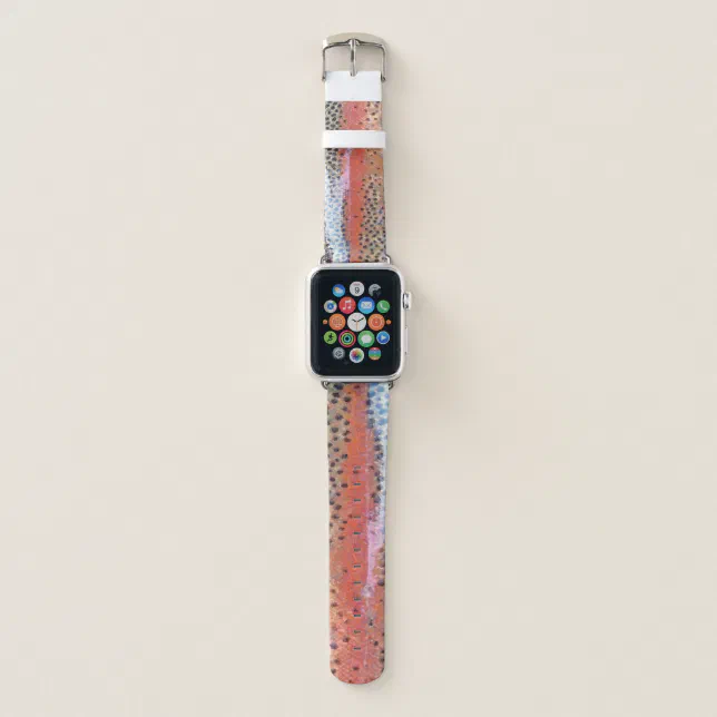 Rainbow Trout Skin Abstract Pattern Apple Watch Band | Zazzle