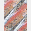 Rainbow Trout Skin Abstract Pattern Printed Rug | Zazzle